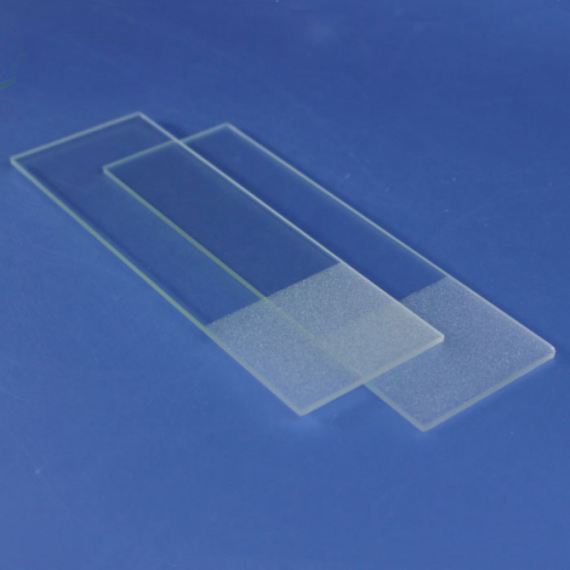 Microscope Slide, Clear Glass, Partially Frosted, Boxes Of 50 (Wholesale)