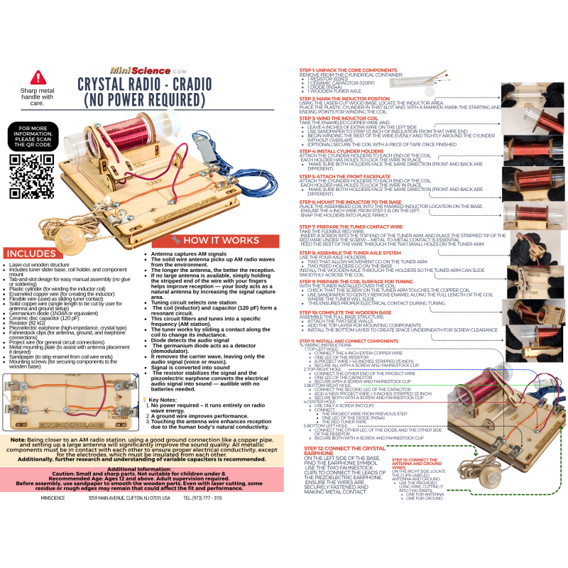Crystal Radio Kit, Advanced
